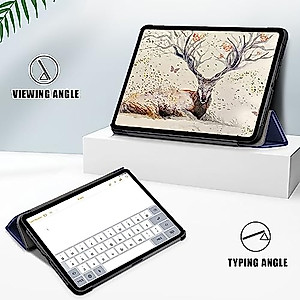 Tablet PC Case Case for iPad Air4/5 10.9inch/Air 5(2022)/Air 4(2020) Tri-Fold Smart Tablet Case,Ultra Slim Lightweight Stand Case Hard PC Back Shell Folio Case Cover,Auto Sleep/Wake Tablet Case Tablet