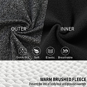 Women's Thermal Compression Shirt Long Sleeve Running Shirt Moisture Wicking Athletic Shirts with Thumb Holes (Black,Small)