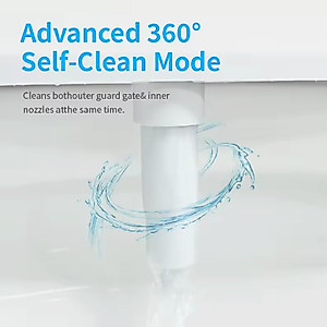 Toilet Seat Bidet Attachment Fresh Water Spray Non-Electric Bidet Toilet Attachment in White with Self Cleaning Nozzle