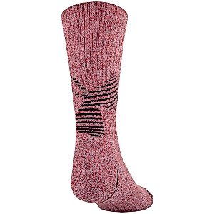 Under Armour Youth Phenom Crew Socks, 3-Pairs , Red Assorted , Small