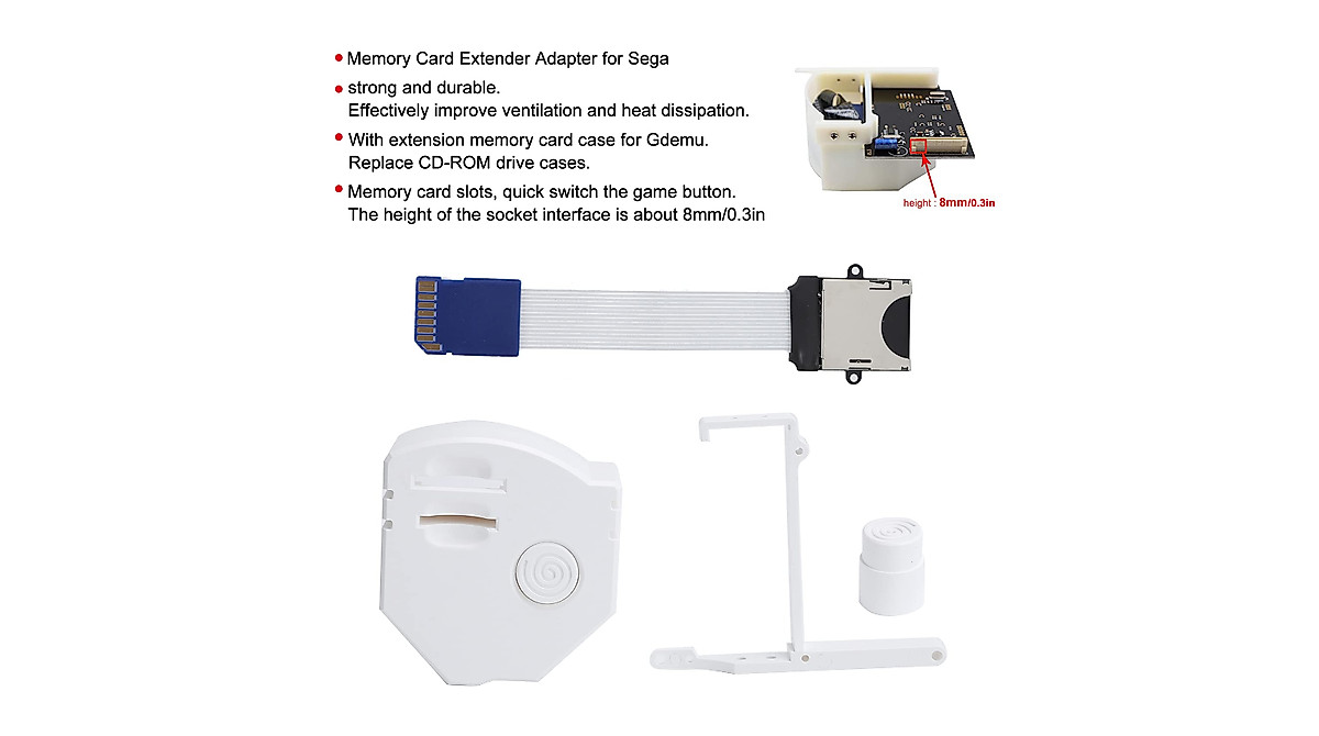 Yunir Memory Card Mount Kit, 3D Print Extension Memory Card Extender ...