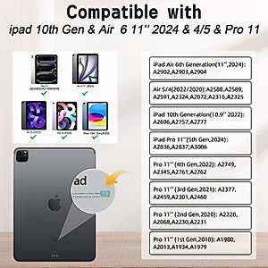 AVAWO Kids Case for iPad 10th 10.9 Inch 2022/iPad Air 6/5/4 2024 Generation Pro 12345- with Shoulder Strap/Handles/Adjustable Kickstand Light Weight Durable Cover for iPad 10 gen, Blue