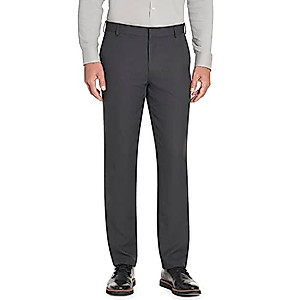 Van Heusen Men's Traveler Slim Fit Pant, Charcoal, 30W X 32L