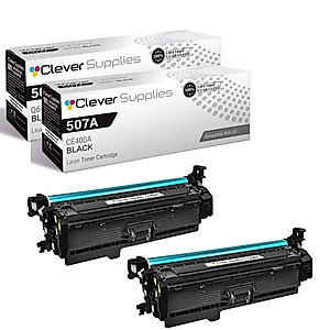 CS Compatible Toner Cartridge Replacement for HP M570dn CE400A Black HP Color PRO 500 M570 M570DN M570DW Printer M551DN M551N M551XH Color Flow M575C 2 Set