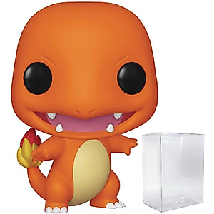 Pokemon - Charmander Funko Pop! Vinyl Figure (Bundled with Compatible Pop Box Protector Case) Multicolor 3.75 inches