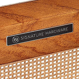 Signature Hardware 953674-48-RUMB-8 Simien 48" Single Vanity Set with Teak Cabinet, Vanity Top and Rectangular Undermount Sink - 8" Faucet Holes