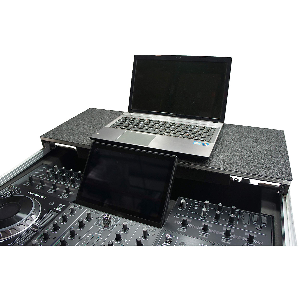 Harmony Audio HCMCX9000LT Flight Glide Laptop Stand DJ Custom Case Compatible with Denon Prime 4