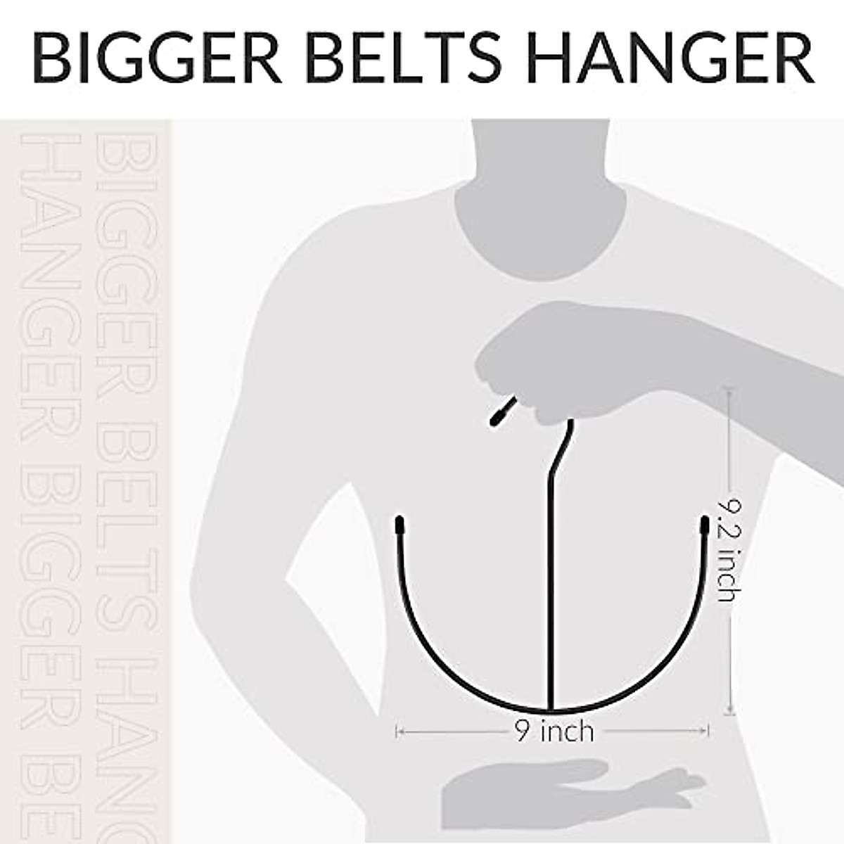 ZEDODIER Belt Hangers, Belt Rack Black Closet Accessories Organizers, Closet Organizer Hook Rack for Belt, Ties, Scarves, Camisoles, Hats, Bras, Shoes