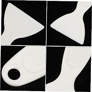 Yardwe 6 Pcs deicing Shovel ice defroster Deicing Scraper Fridge Freezer Plastic Scraper Zero Wiper Fridge Cleaning Scoop Grass Paint for Lawn Mini Refrigerator Large Snow plow pp