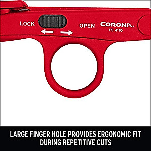 Corona FS 4110 Hydroponic Finger Micro Snips , Red