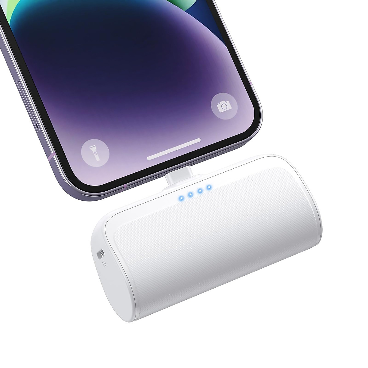 Mini Portable Charger Power Bank for iPhone,5200mAh Portable Phone Charger, Ultra-Compact PD Fast Charging Battery Pack Compatible with iPhone 14/14 Plus/Pro Max/13/12/12 Mini/11/XSXR/X/8/7/6/6s