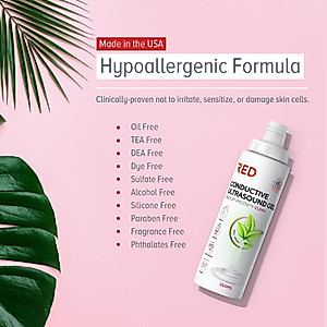 Conductive Ultrasound Gel for Ultrasonic Cavitation, Body Sculpting, TENS & Baby Dopplers, 2 x 8.45 fl oz - Long-Lasting, Hypoallergenic - For Clinics & Portable Devices - 2 Bottles, 8.45 fl oz/250mL