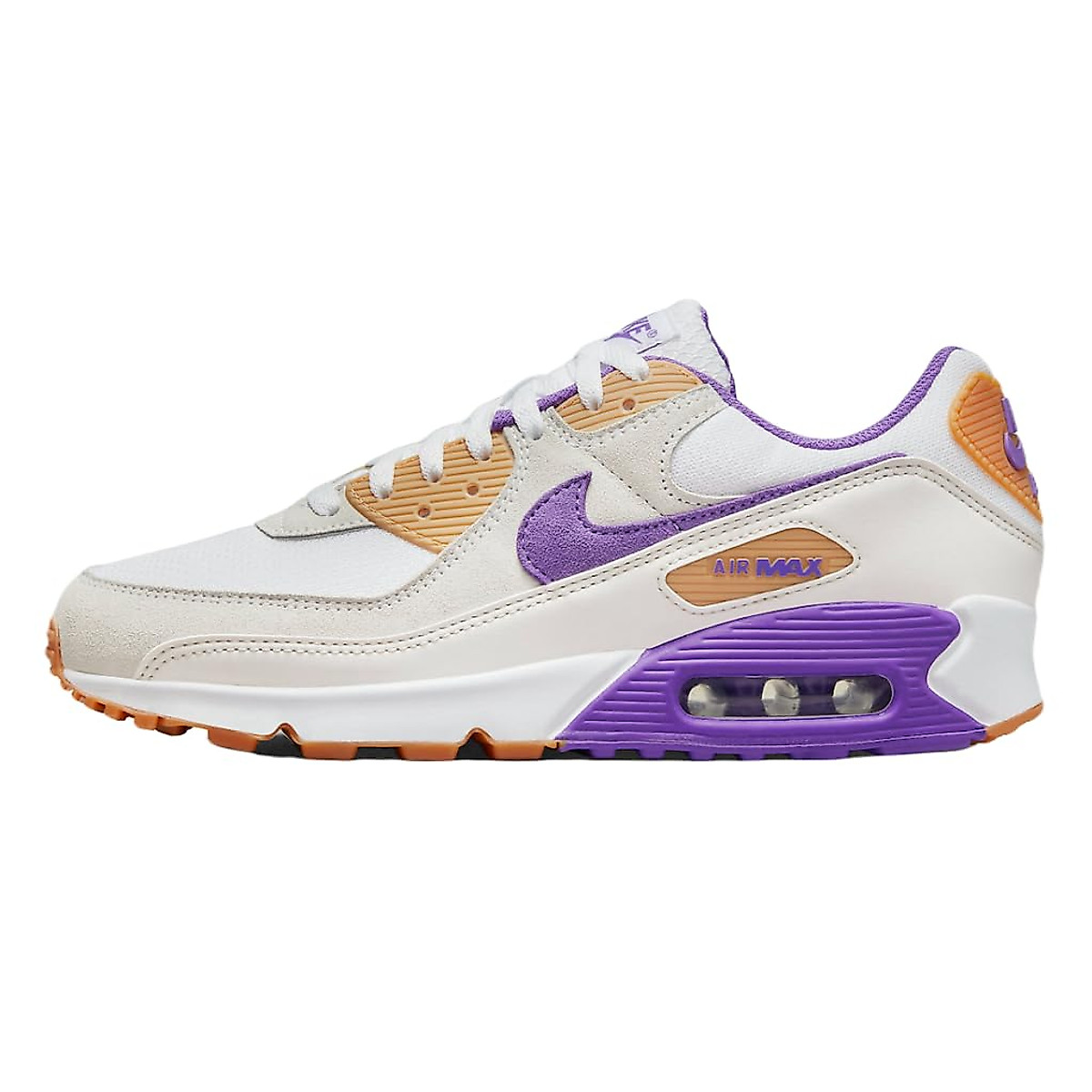 Nike Air Max 90 Men's Shoes Size - 12 White/Action Grape-phantom