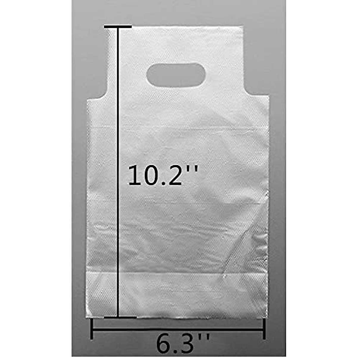 300PCS Clear Handle Drink Drinking Poly Plastic Packaging Bags,Drink Carrier, for Delivery Take Out Cup Holder Bar Restaurant Coffee Shop Supplies Cup Carriers