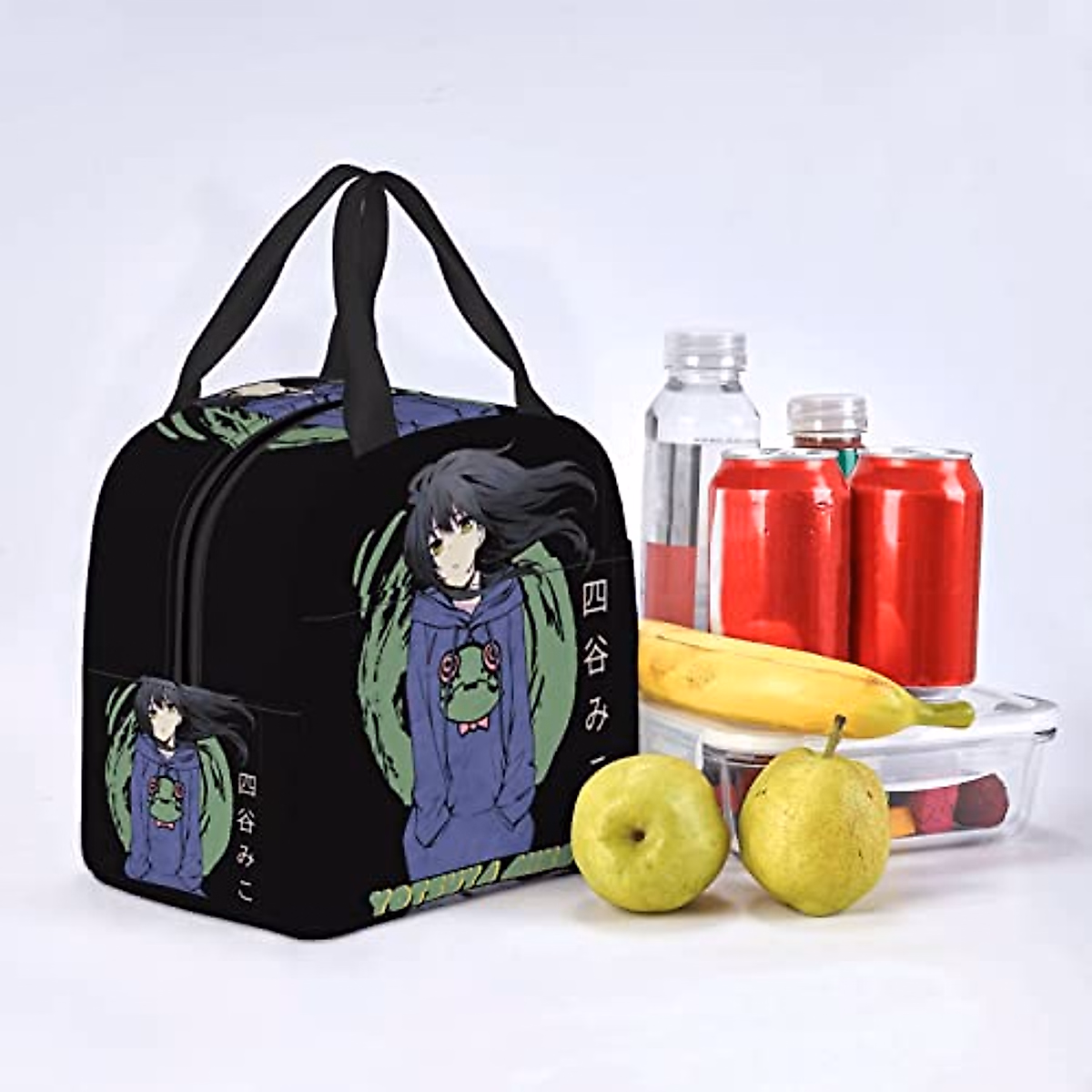 Anime Mieruko-Chan Lunch Bag Reusable Insulated Tote Meal Bag For Women Mens Boy Girl Work Outdoor Picnic Travel