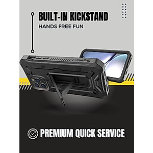 ArmadilloTek Vanguard Designed for iPhone 11 Pro Case (5.8 inches) Military Grade Full-Body Rugged with Built-in Screen Protector and Kickstand - Black