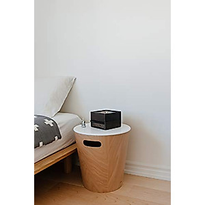 Umbra Mini Stowit Jewelry Box - Modern Keepsake Storage Organizer with Hidden Compartment Drawers for Ring, Bracelet, Watch, Necklace, Earrings, and Accessories,Black/Walnut