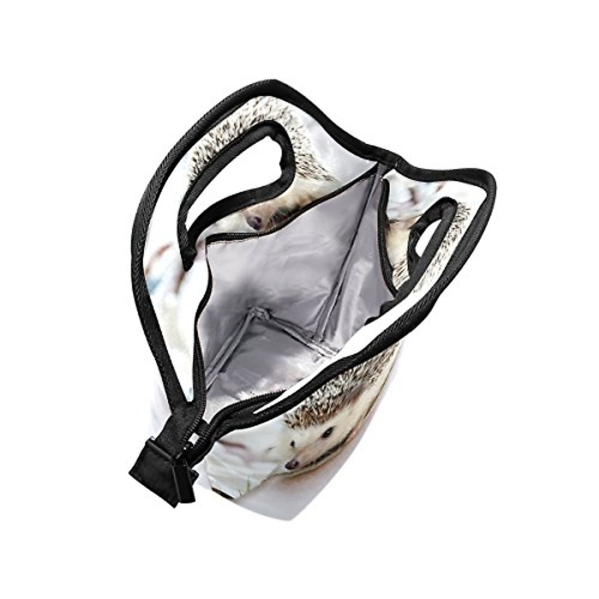 senya Lunch Bag Hedgehog Printed Neoprene Tote Reusable Insulated Waterproof School Picnic Carrying Gourmet Lunchbox Container Organizer For Men, Women, Adults, Kids, Girls, Boys