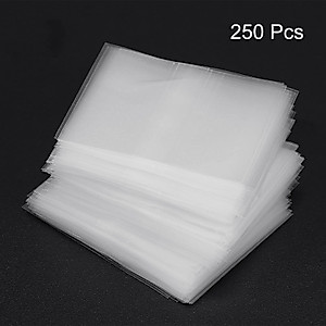 PATIKIL 45x40mm Perforated Shrink Bands, 250 Pack PVC Heat Shrink Wrap Band Fits Cap Diameter 0.87 to 1.06 Inch for Jars Cans, Clear
