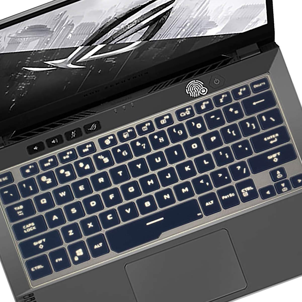 Keyboard Cover Design for 14" ASUS ROG Zephyrus G14 Gaming Laptop, 2021 2020 2019 Zephyrus G14 GA401 GA401IH GA401IU GA401IV US Layout Keyboard Accessories Cover -Clear