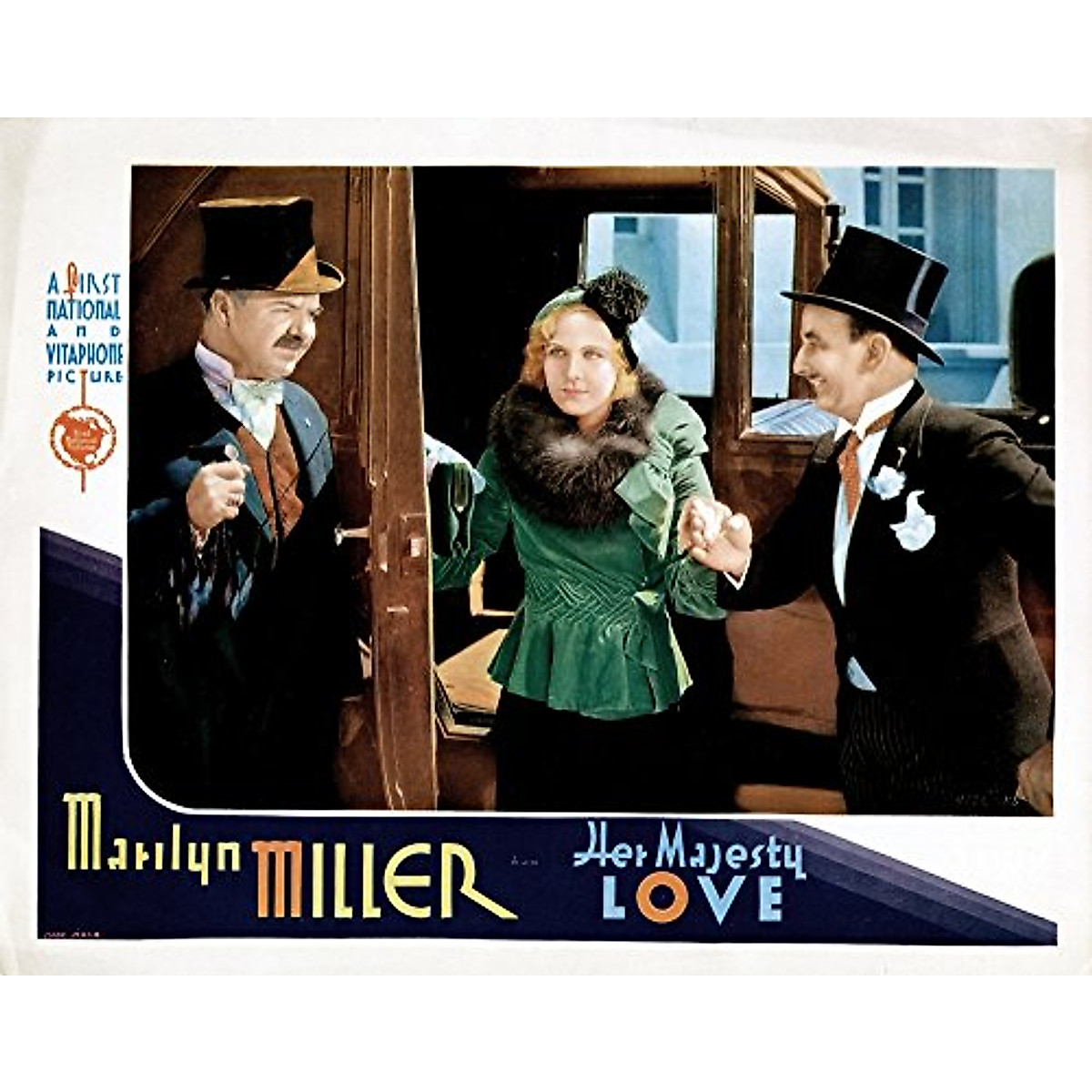 Posterazzi Her Majesty Love Us Lobbycard W.C. Fields Marilyn Miller Leon Errol 1931 Movie Masterprint Poster Print, (28 x 22)