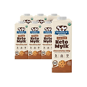Mooala – Organic Chocolaty Chip Keto Mylk, 1L (Pack of 6) – Shelf-Stable, Non-Dairy, Gluten-Free, Soy-Free, Plant-Based Milk With < 1g Carb per Serving
