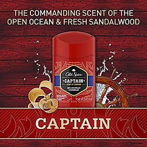 Old Spice Red Collection Invisible Solid Anti-Perspirant and Deodorant for Men, Captain, 2.6 oz