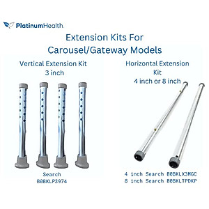 Carousel Sliding Shower Chair Tub Transfer Bench with Swivel Seat, Premium Padded Bath, with Pivoting Arms, Adjustable Space Saving Design for Tubs, Inside Shower, for Handicap & Seniors, Blue