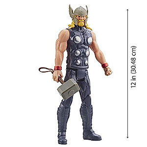 Avengers Marvel Titan Hero Series Blast Gear Thor Action Figure, 12" Toy, Inspired by The Marvel Universe, for Kids Ages 4 & Up