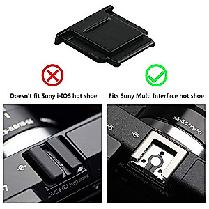 4PCS Camera Hot Shoe Cover Protector Cap for Sony A7R V A7RIV A7IV A7 IV III II ZV-E1 ZV-1F FX30 ZV-E10 ZV-1 A7S III II A7S A7 A9II A7C A6600 A6500 A6400 A6300 A6100 A6000 RX10 IV III Replace FA-SHC1M