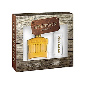 Stetson Original 2 Piece Gift Set for Men Cologne 2.25 oz and Shot Glass