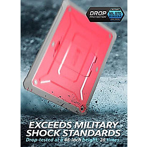 SUPCASE for iPad 9th Generation Case with Screen Protector (Unicorn Beetle Pro), [Built-in Stand] Heavy Duty Rugged Protective Case for iPad 10.2 9th / 8th / 7th Generation (2021/2020/2019), Pink