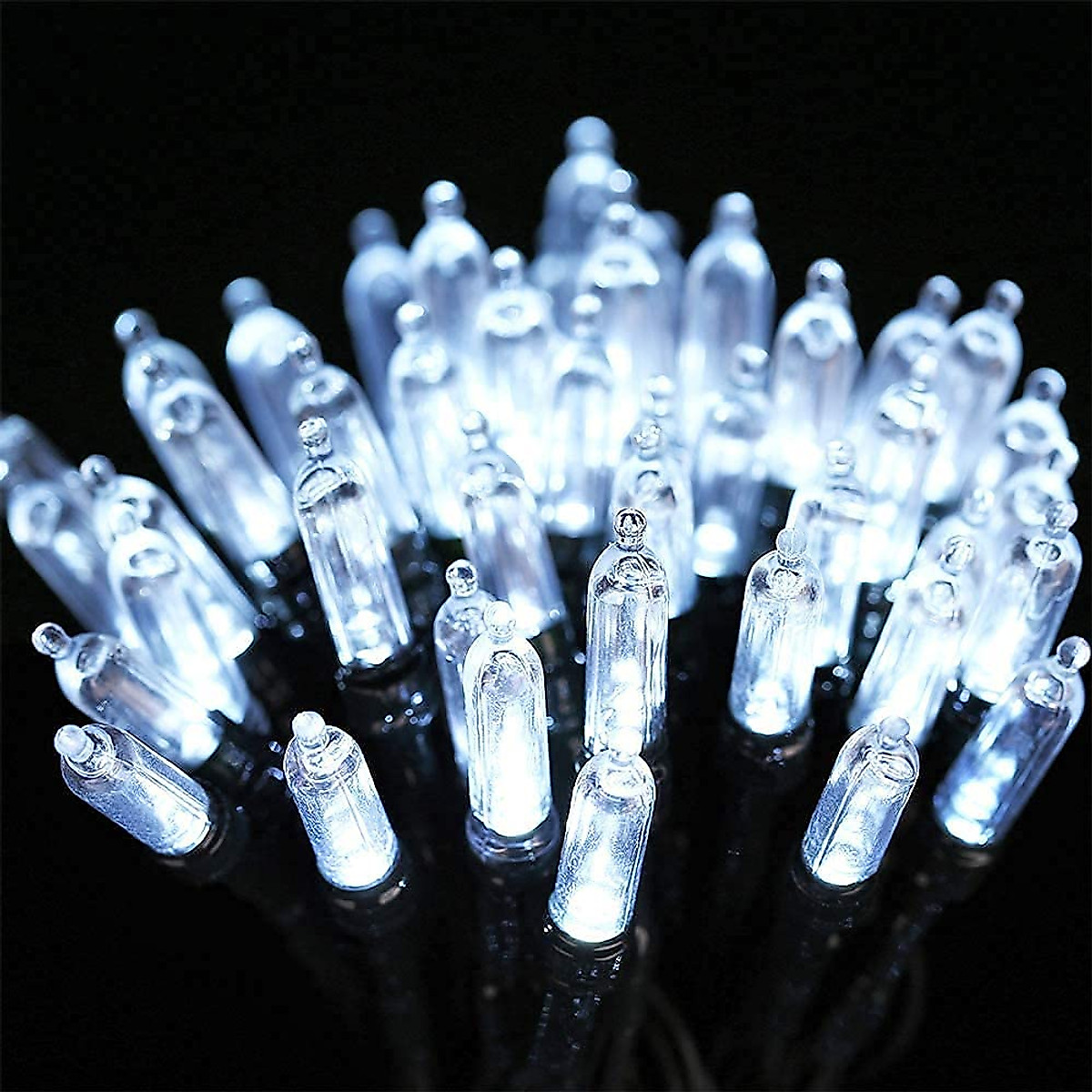 iBaycon 100LED Battery Christmas Lights, 33ft Battery Operated Mini Lights Waterproof with 8 Modes & Timer for Christmas Trees, Home, Garden, Party and Holiday Decoration (White)