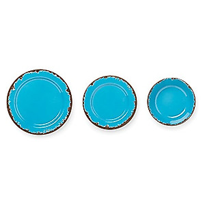 Fox Run Melamine Dinnerware Set, 12-Pieces, Multicolor