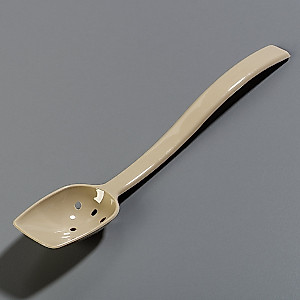 CFS 447106 Perforated Buffet / Salad Serving Spoon, 0.8 oz, Beige