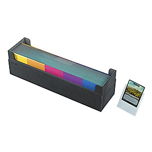 Gamegenic Dungeon S 550+ Convertible Deck and Game Accessories Box | Double-Sleeved Card Storage | Card Game Protector | Nexofyber Surface | Holds up to 550 Cards | Black Color | Made, G20091