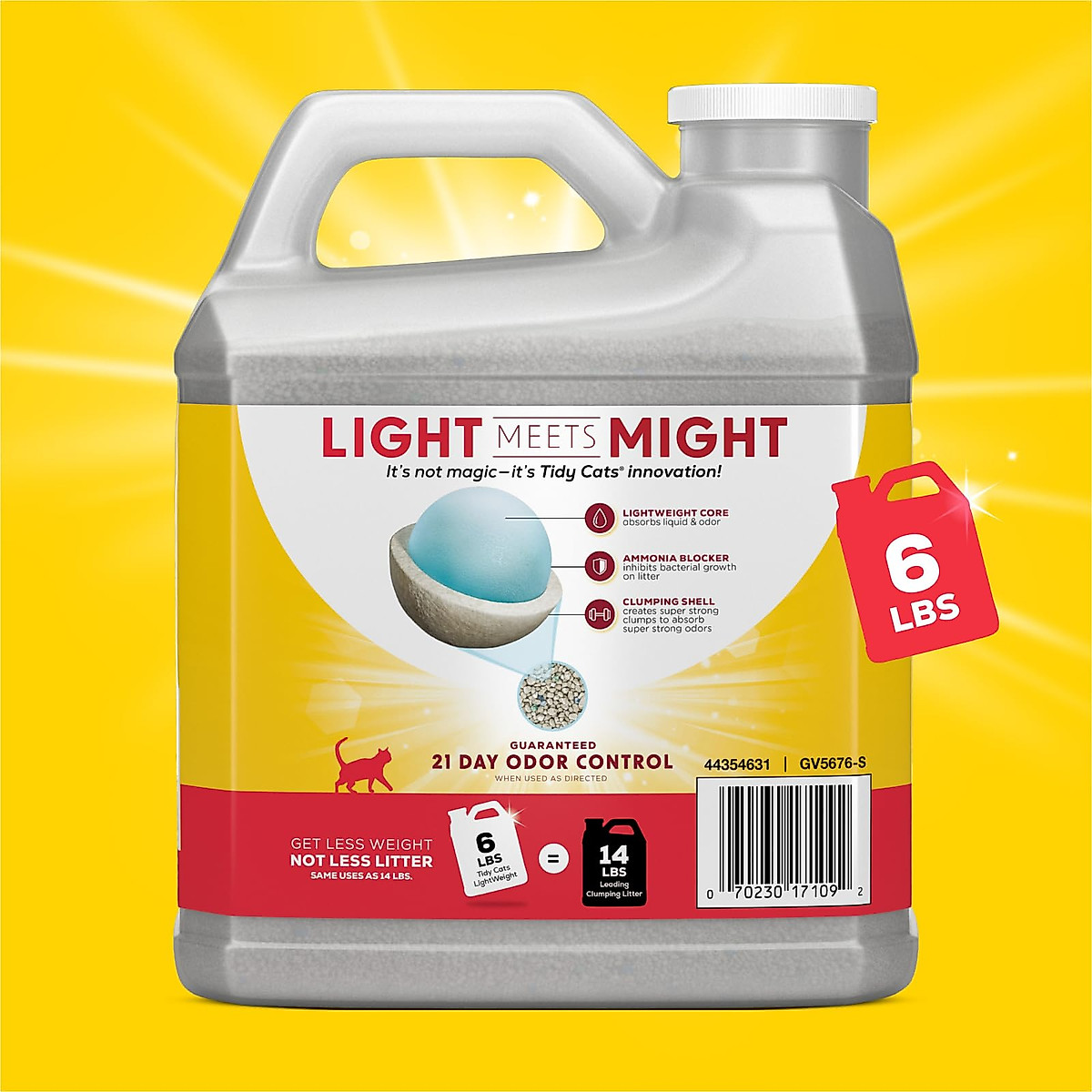 Purina Tidy Cats LightWeight 24/7 Performance Clumping Cat Litter ejeBwH, 2 Pack(6LB)