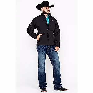 Ariat Men's Logo 2.0 Softshell Jacket, Black, LG