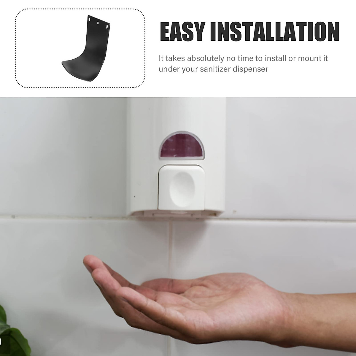 Zerodeko Soap Dispenser Tray Drip Catcher Washing Machine Drip Tray Spray Drip Tray Convenient Tray Hand Soap Dispenser Accessory Abs Plastic Handwashing Fluid Bracket