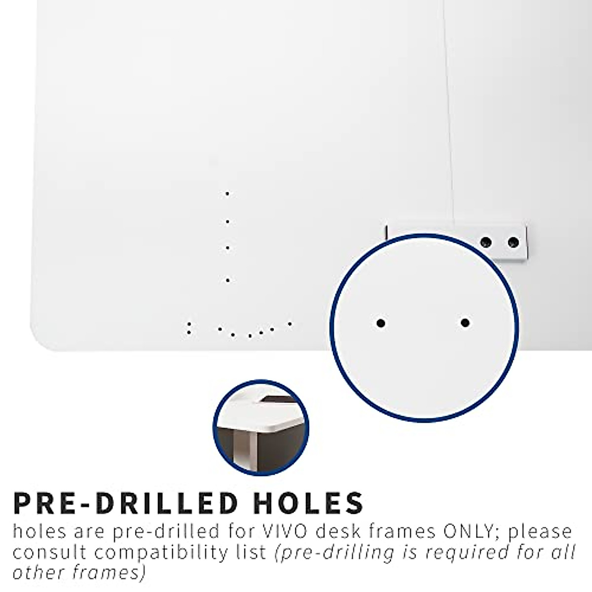 VIVO Universal 71 x 30 inch Table Top for Standard and Sit to Stand Height Adjustable Home and Office Desk Frames, White Desktop, DESK-TOP72-30W