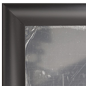 Displays2go 24 x 36 Inches Poster Frame for Wall Mount, Black, Set of 6 (PS2436BKV2)