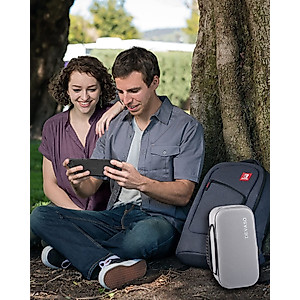 DEVASO Upgraded Carrying Case for ASUS ROG Ally X/PlayStation Portal/Steam Deck/OLED, Waterproof Portable Storage Shoulder Bag Travel Case for Steam Deck Console & Accessories