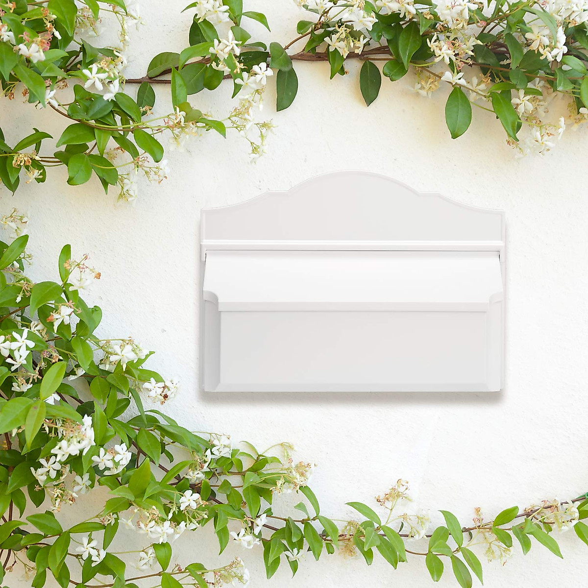Whitehall 16602 Colonial Wall Mailbox, White