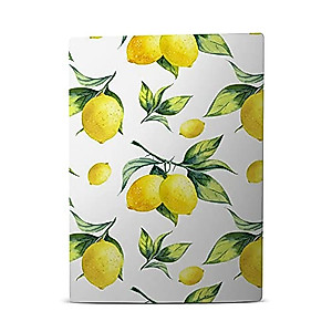 Head Case Designs Officially Licensed Haroulita White Lemons Art Mix Vinyl Faceplate Sticker Gaming Skin Case Cover Compatible with Sony Playstation 5 PS5 Disc Edition Console & DualSense Controller