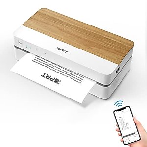 iDPRT Thermal Printer, Wireless Printer Inkless HD Printing in 3S, 100 Paper Loading, Auto Cutting, Compact Design, Support 8.26" X 11.69" A4 Thermal Paper, Small Printer for Home Use, Office