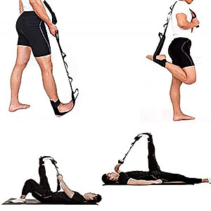 Lxnderment Foot and Calf Stretcher Brace for Plantar Fasciitis, Heel Spurs, Drop Foot, Stretching Strap for Achilles Tendonitis, Leg, Thigh, Planters Facetious Relief