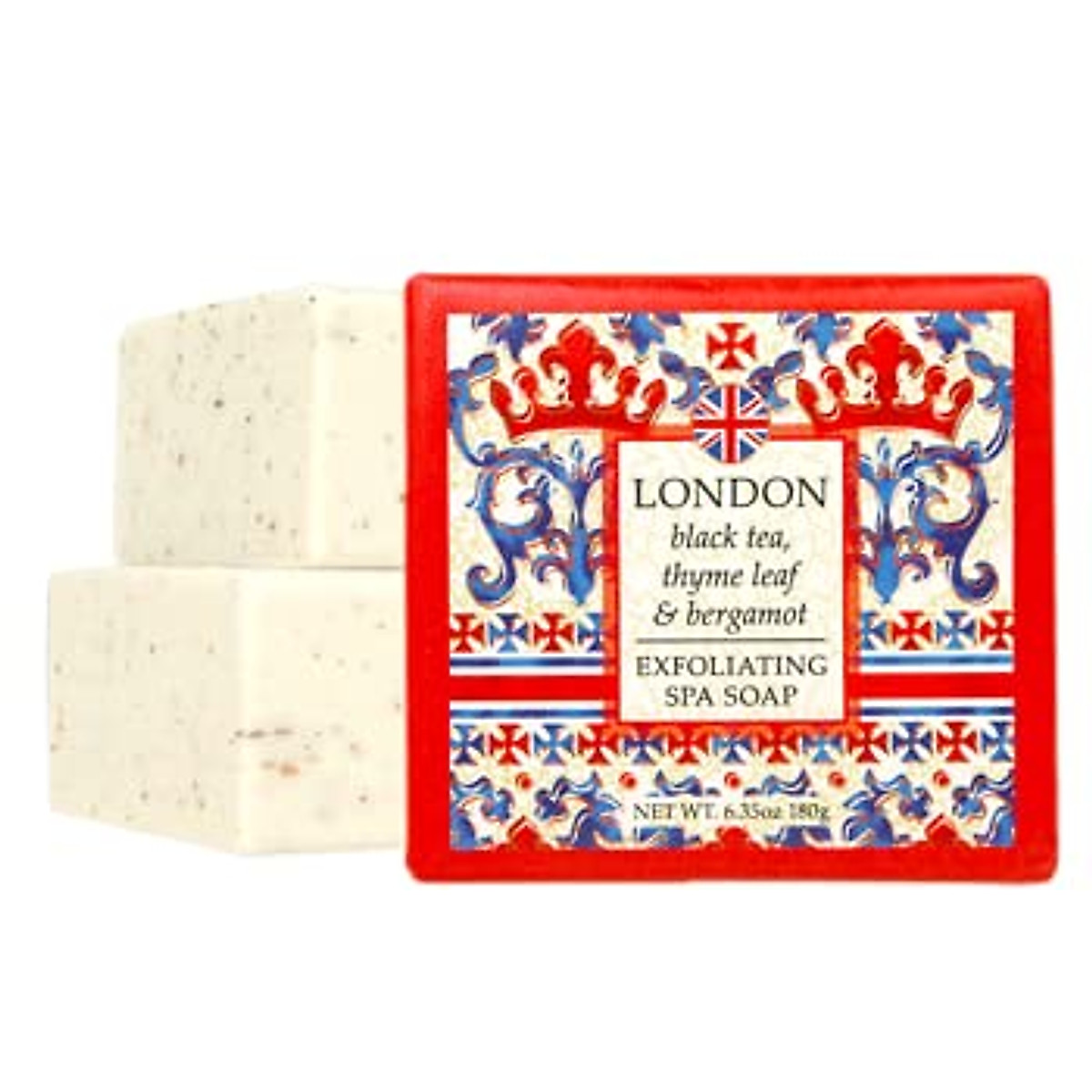 Greenwich Bay Destination Exfoliating Spa Soaps 7 Piece Set of 6.35 Ounce Bars - Travel to London, Kyoto, Tahiti, Paris, Fiji, Morocco, and Sicily without leaving your home!