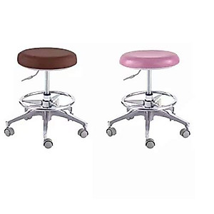 Global-Dental Doctors Stool Leisure Medical Mobile Chair Adjustable PU Leather 19 Colors to Choose