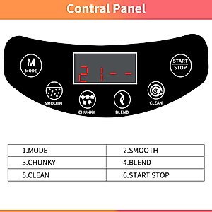 Potlimepan Soup Maker 1.6 L, 6 in 1 Multi-Funcation Soup and Smoothie Maker with Smart Control Panel, Stainless Steel Hot Soup Maker Electric, Makes 2-5 Servings Smart Living for Home Use Red
