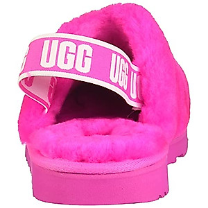 UGG Girls K Fluff Yeah Clog Slipper, Rock Rose, 6 Big Kid